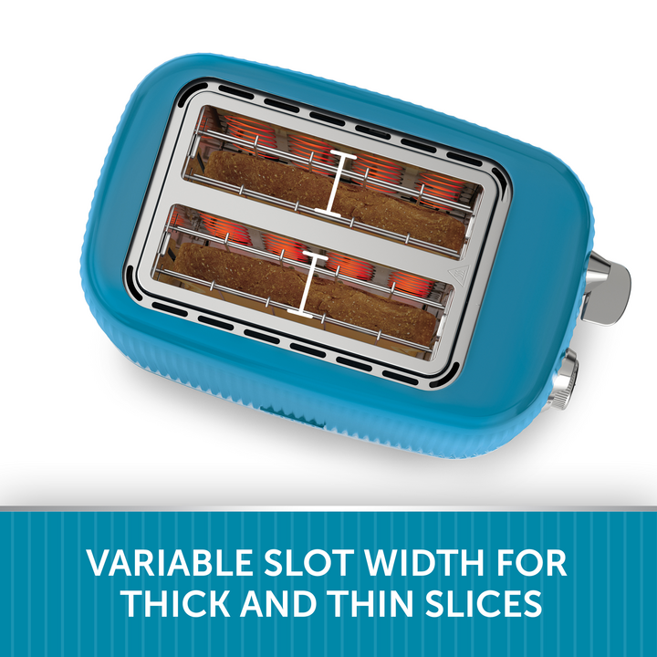 Breville Bold Black 2-Slice Toaster Blue