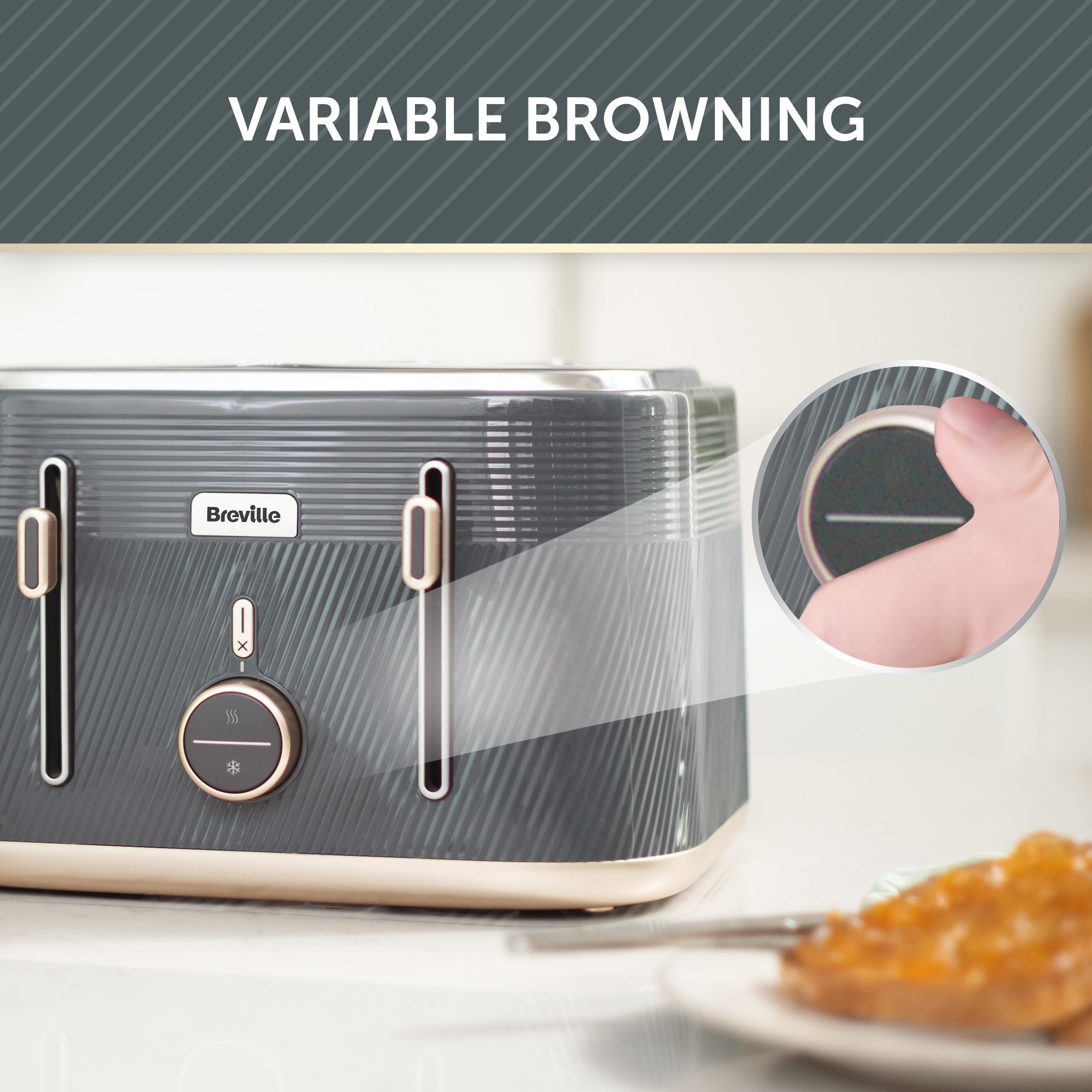 Breville VTT973 Bread Select 4-Slice Toaster Temperature Control & High ...