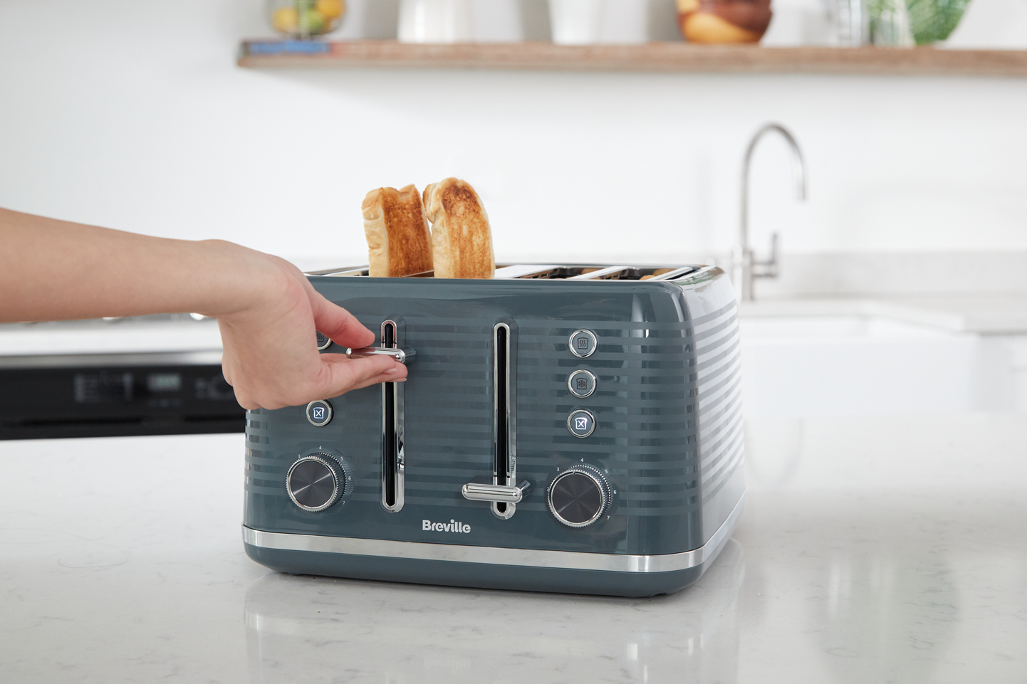 Breville Zen Grey 4 Slice Toaster VTR027