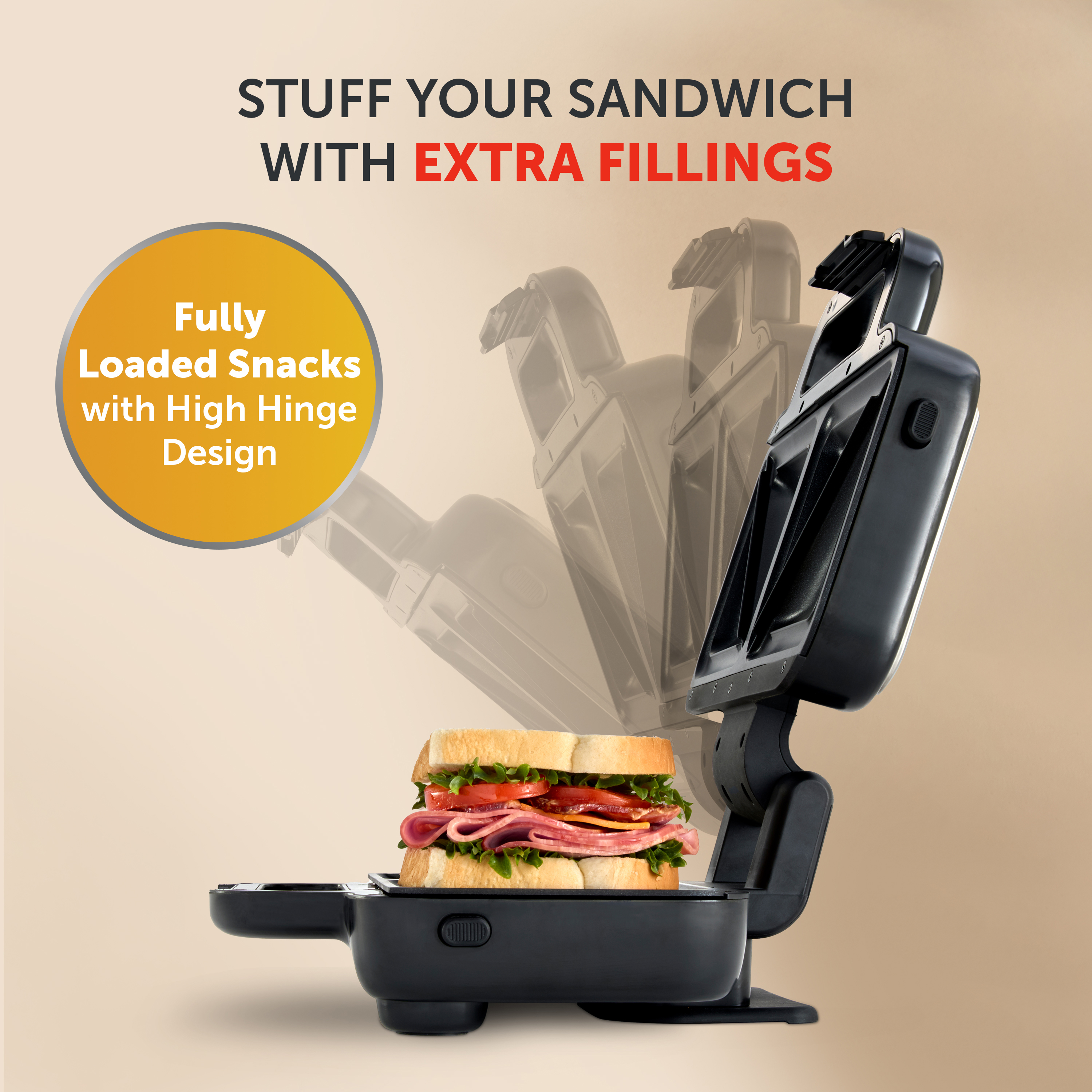 Breville Stuff 'n' Press Deep Fill Toastie Maker