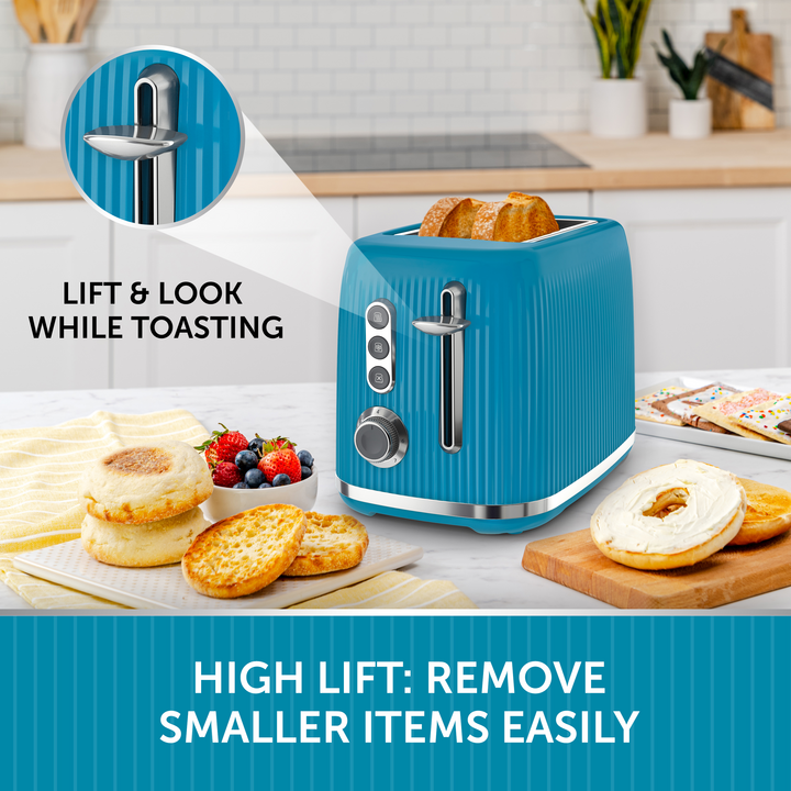 Breville Bold Black 2-Slice Toaster Blue